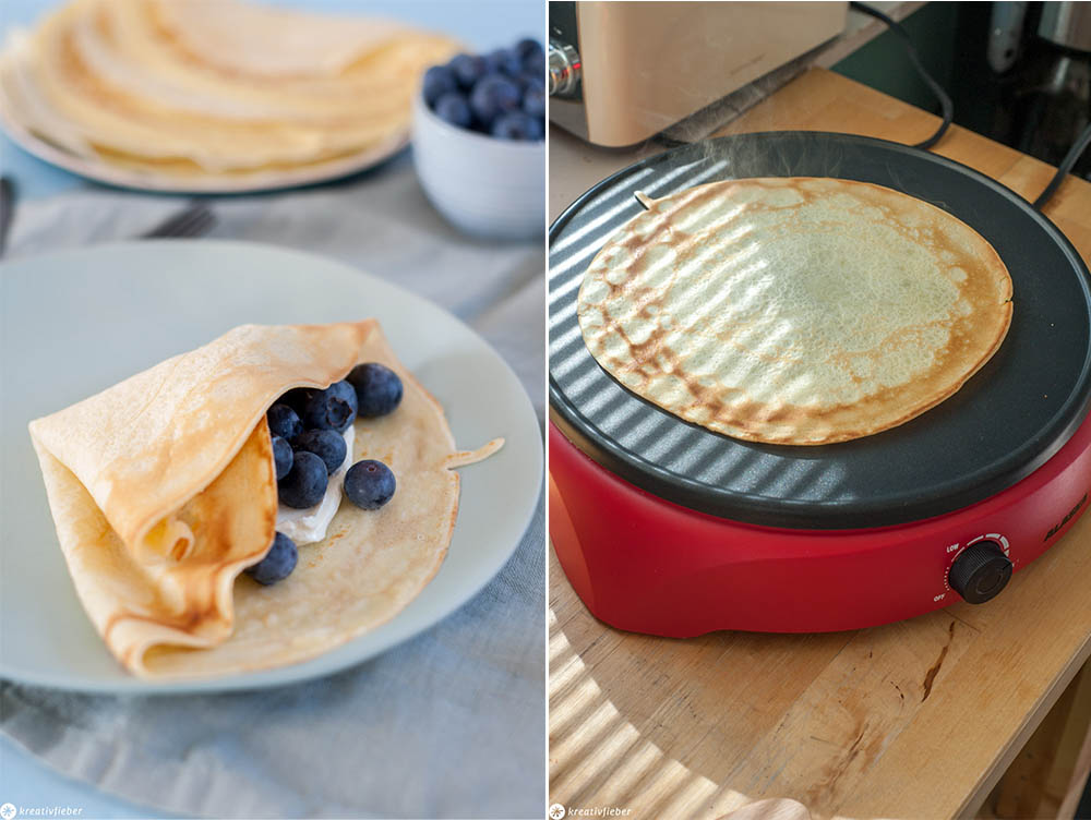 Crepes mit Blaubeeren und Mascarpone & Ideen für süße und herzhafte ...
