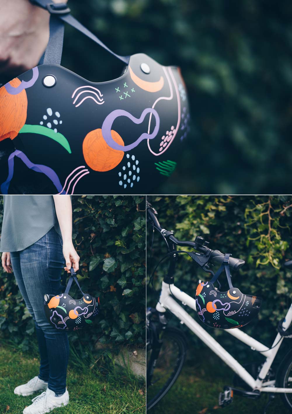 DIY Fahrradhelm verschönern - Fahrradhelm einfach aufpeppen - Upcycling